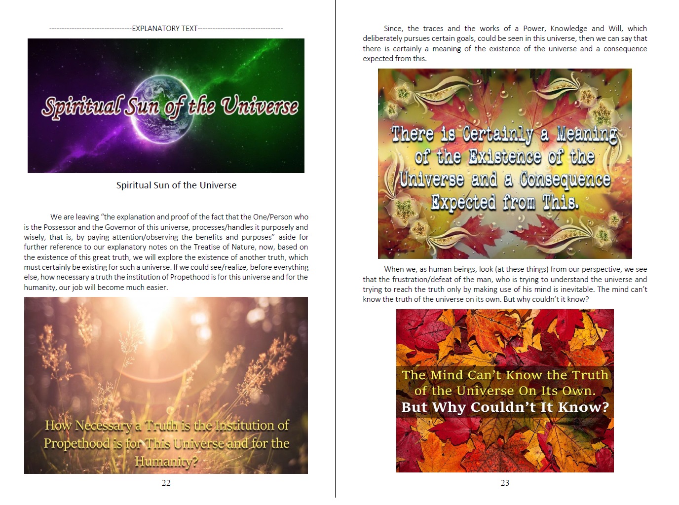 Spiritual Sun of the Universe Visual/Interactive Book (Proof of Reality ...